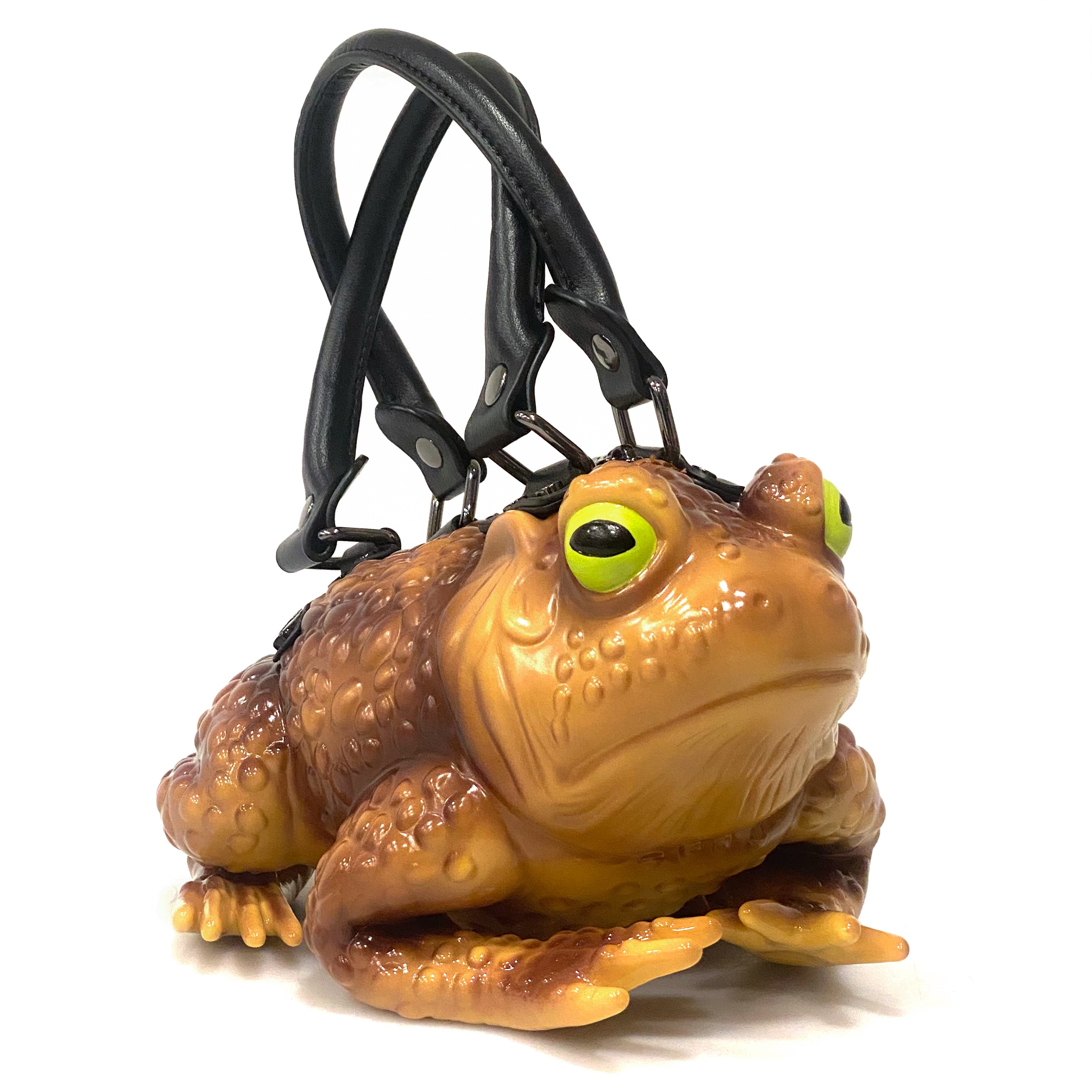 Tan Toad Bag with Yellow Glow Eyes · Windy Willow